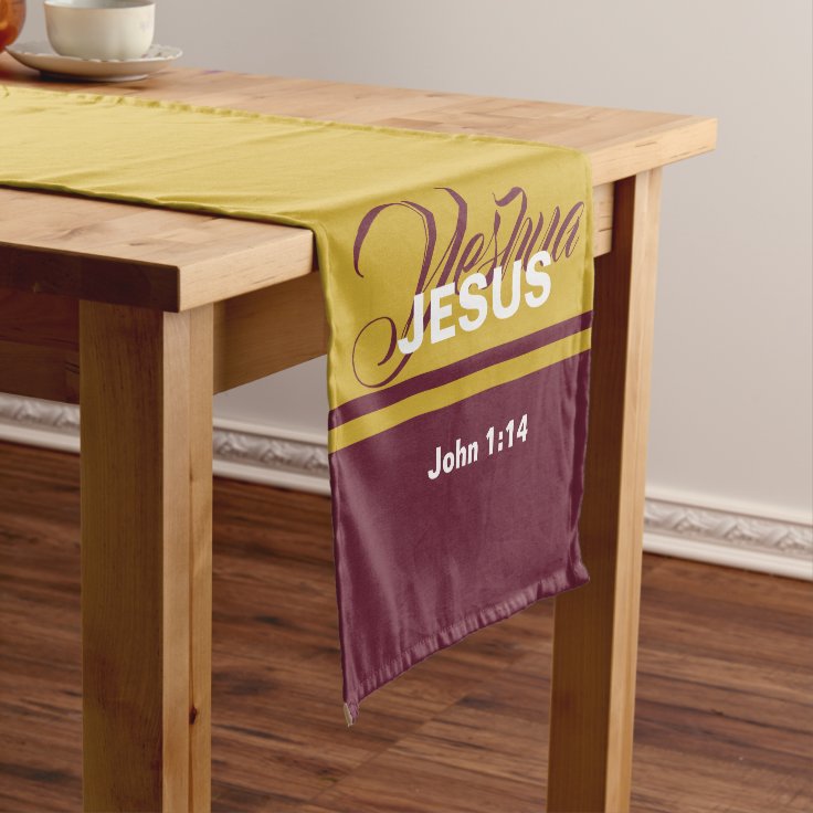 Christian Scripture JESUS REASON SEASON Christmas Short Table Runner ...
