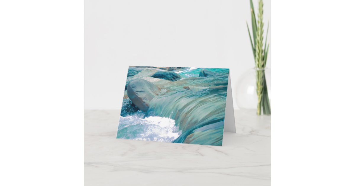 Christian Scripture Sympathy Card Blue River Water | Zazzle
