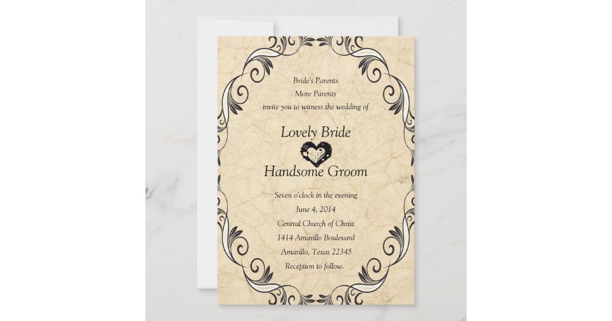 Christian Scripture Wedding Invitation | Zazzle