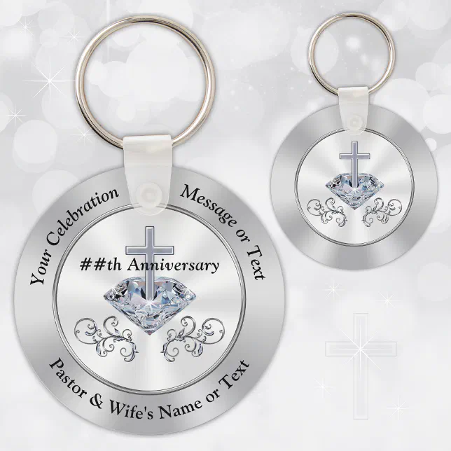 Christian Souvenir Ideas for Church Anniversary Keychain | Zazzle