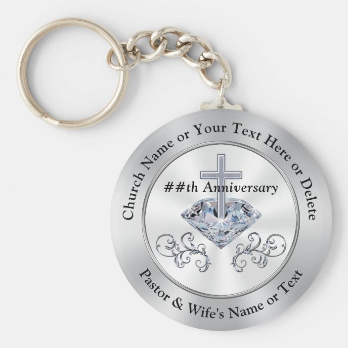 Christian Souvenir Ideas for Church Anniversary Keychain | Zazzle.com