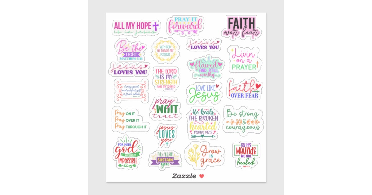 Christian Stickers/Envelope Seals Sticker | Zazzle