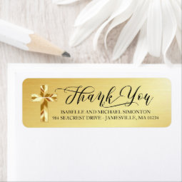 Christian Thank You Return Address Labels | Zazzle