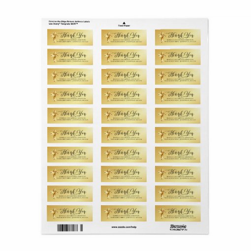 Christian Thank You Return Address Labels | Zazzle