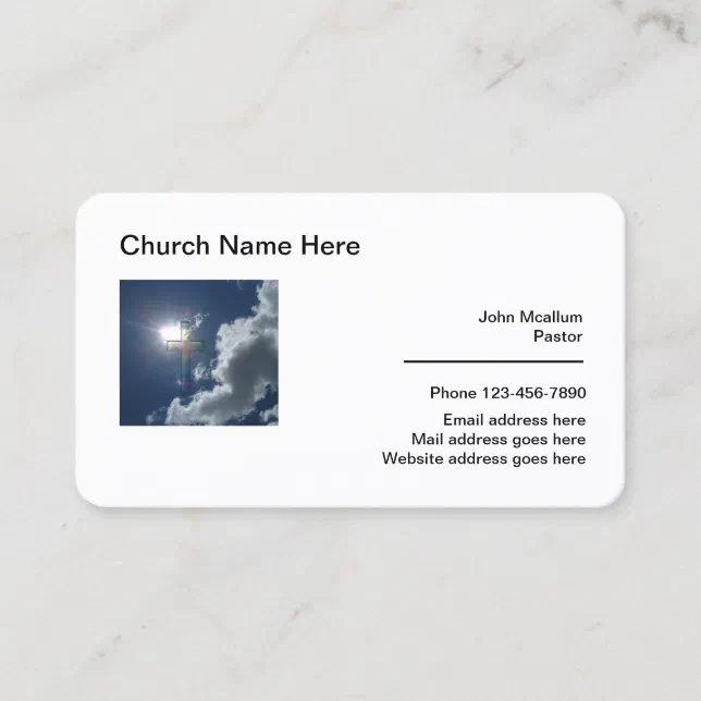 Christian Theme Modern Business Card | Zazzle