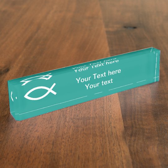 Christian Theme Religious Desk Name Plate | Zazzle.com