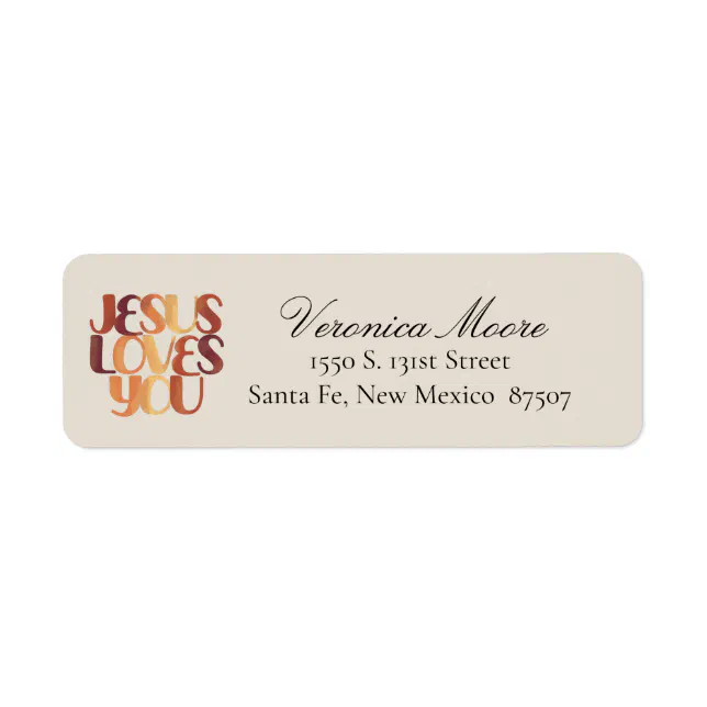 Christian Themes Return Address Label | Zazzle