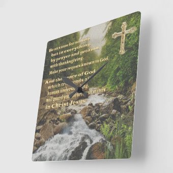 christian wall clocks | Zazzle