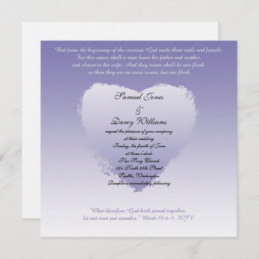 Christian Wedding Invitation | Zazzle