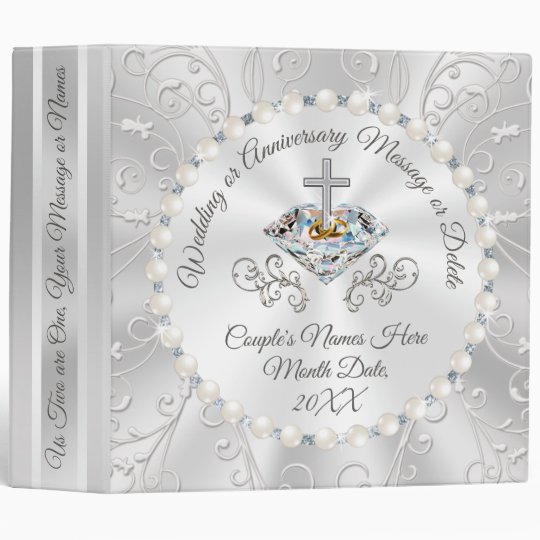 Christian Wedding Photo Album or Anniversary Album 3 Ring Binder ...