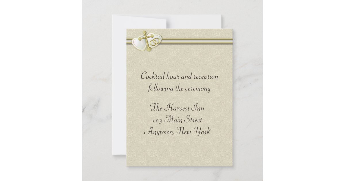 Christian Wedding Reception Card | Zazzle