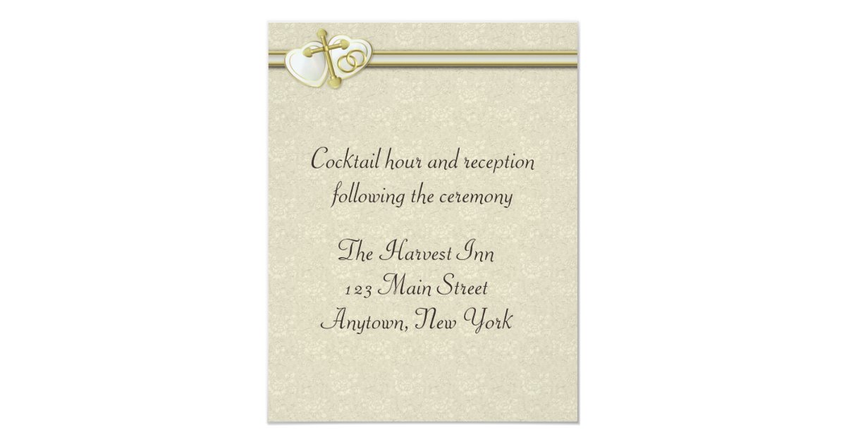 Christian Wedding Reception Card | Zazzle.com