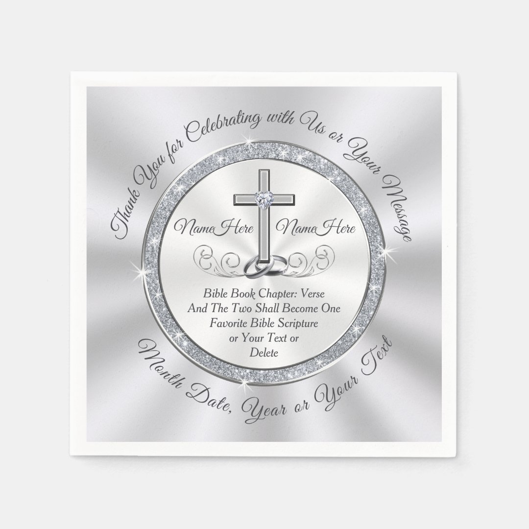 CHRISTIAN Wedding Theme Ideas, Christian Wedding Napkins | Zazzle