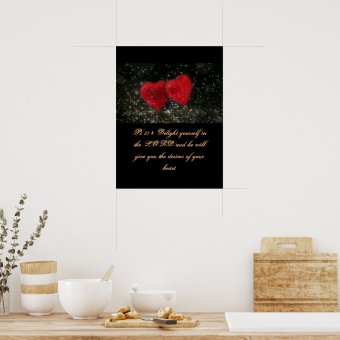 Christianity Scripture Ps 37:4 Poster | Zazzle