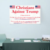 Christians Against Trump protest Banner | Zazzle