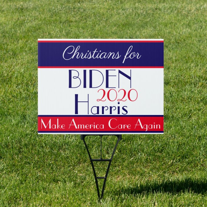 Christians for Biden Harris 2020 Presidential Sign | Zazzle.com