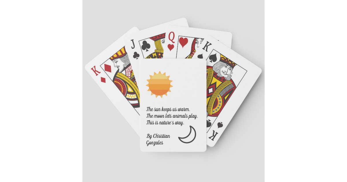 Christian's Poem Deck of Cards | Zazzle