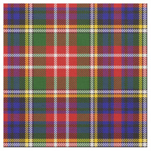 Burns Scottish Clan Tartan Fabric | Zazzle