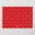 Christmas 3 photo modern red foil holiday card | Zazzle