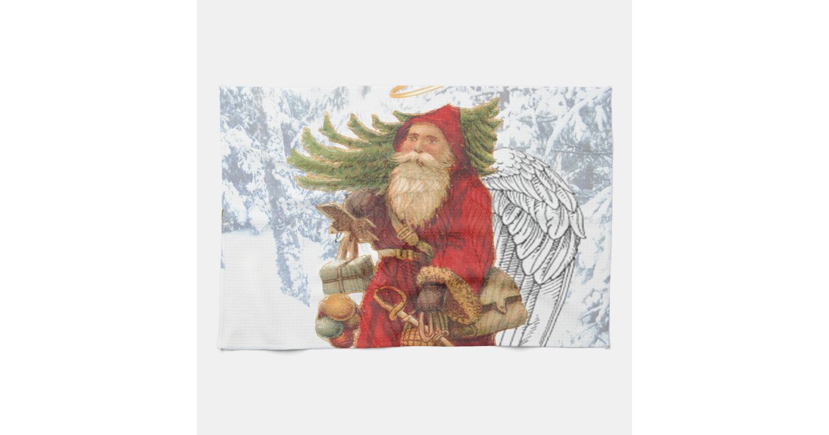 Christmas 4 Saint Nicholas Kitchen Towel | Zazzle