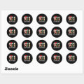 Christmas 911 Dispatcher Classic Round Sticker | Zazzle