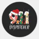 Christmas 911 Dispatcher Classic Round Sticker | Zazzle
