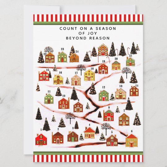 Christmas Advent Calendar Cards | Zazzle.com