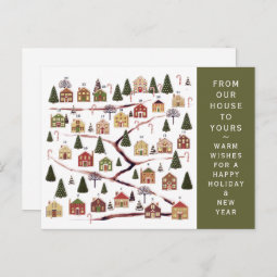Christmas Advent Calendar Holiday Postcard | Zazzle