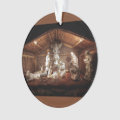 Christmas Advent Jesus Nativity Manger Scene Ornament | Zazzle
