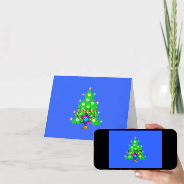 Christmas and Hanukkah Together Holiday Card | Zazzle