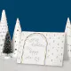 Christmas and New Year Calligraphy and Nordic Pine Holiday Card | Zazzle