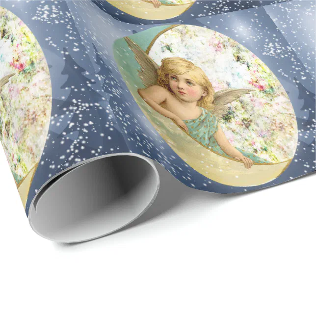 Christmas Angel Custom Wrapping Paper | Zazzle