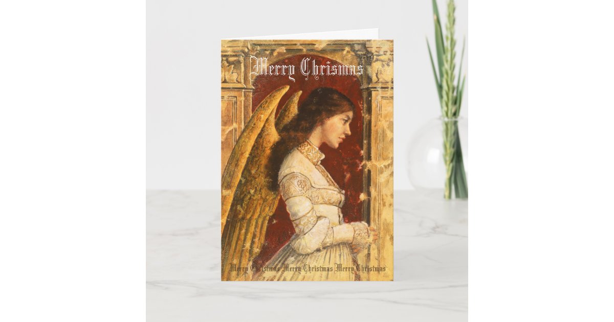 Christmas Angel Greetings Card | Zazzle