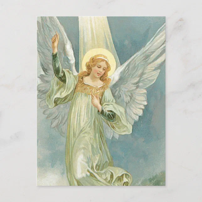 Christmas Angel Holiday Postcard | Zazzle