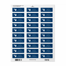 Christmas angel return address labels | Zazzle