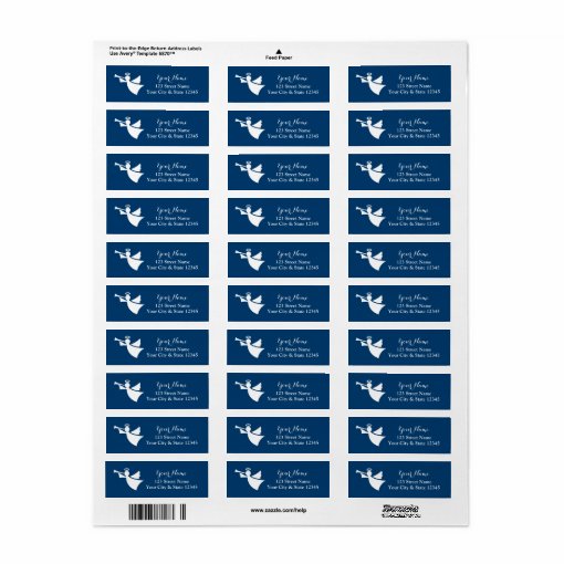 Christmas angel return address labels | Zazzle