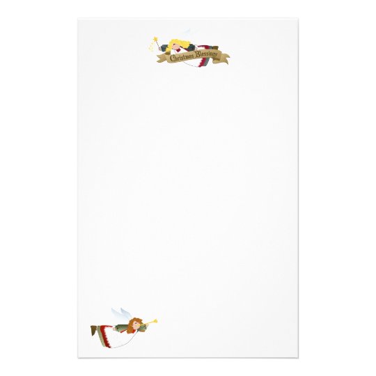 Christmas Angels Letterhead / Stationery | Zazzle.com
