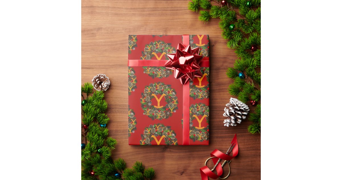 Christmas at Yellowstone - Wrapping Paper | Zazzle