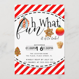 Bake Off Invitations | Zazzle