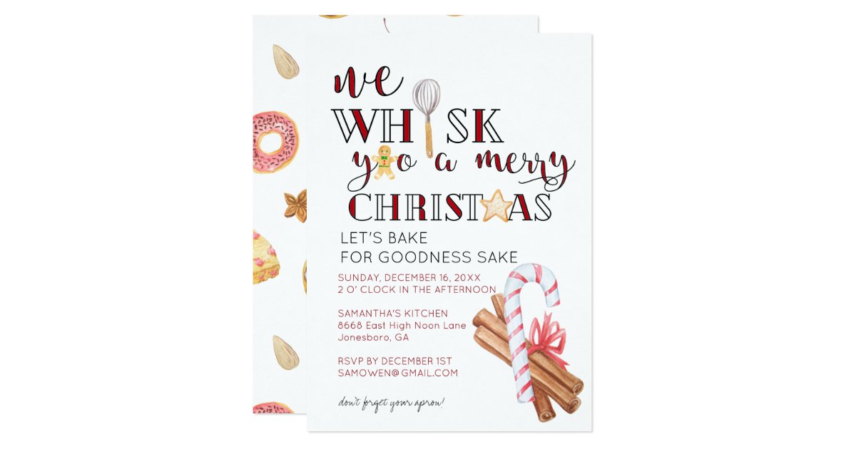 Christmas Baking Party Invitation | Zazzle.com