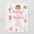 Christmas Baking Spirits Bright Cookie Decorating Invitation | Zazzle