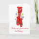 Christmas Ballet Shoes Dance Teacher Card | Zazzle