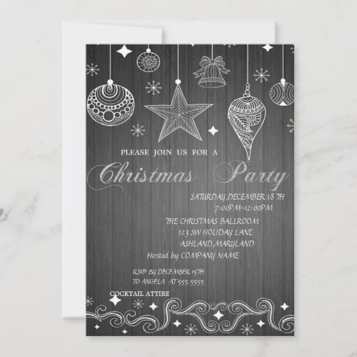 Christmas Balls ,Corporate Christmas Party Invitation | Zazzle