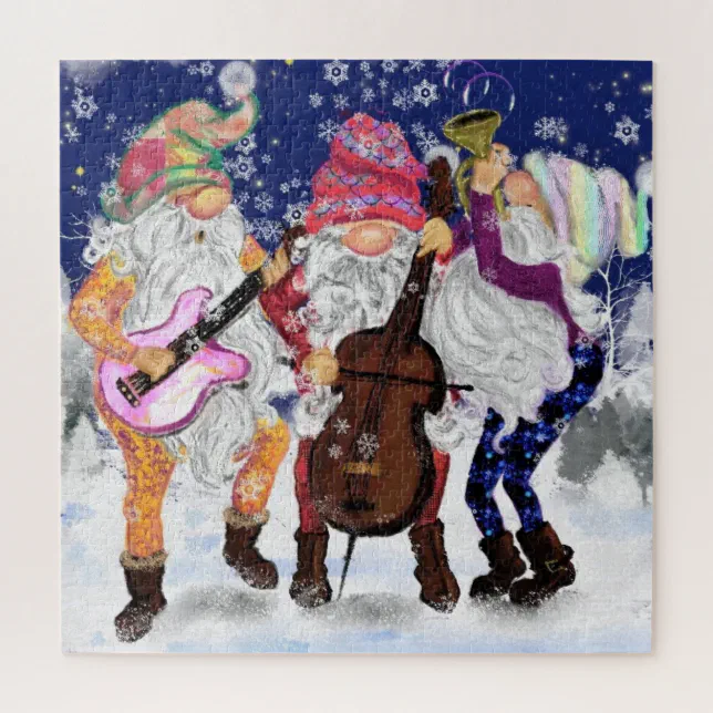 Christmas Band - Happy Song - Party Jigsaw Puzzle | Zazzle