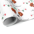 Christmas Beagle Wrapping Paper | Zazzle