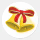 Christmas Bells Classic Round Sticker | Zazzle