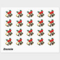 Christmas Bells Classic Round Sticker | Zazzle