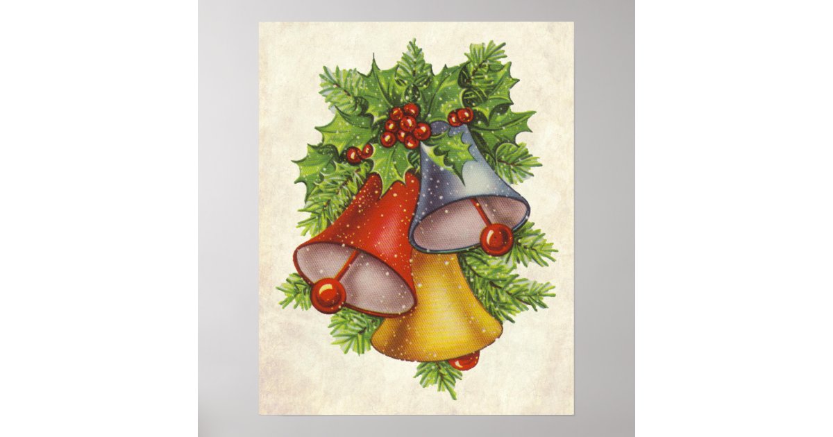 Christmas Bells Poster | Zazzle
