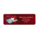 Christmas Bible Christian Return Labels (Red/Snow) | Zazzle