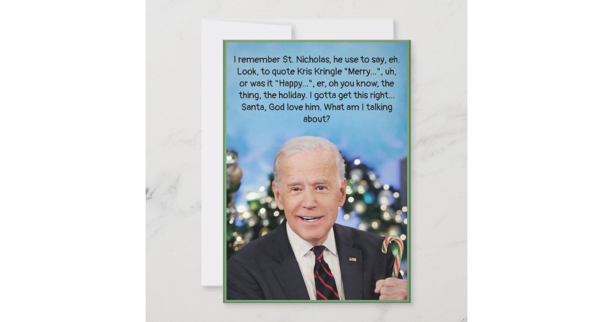 Christmas Biden Card | Zazzle
